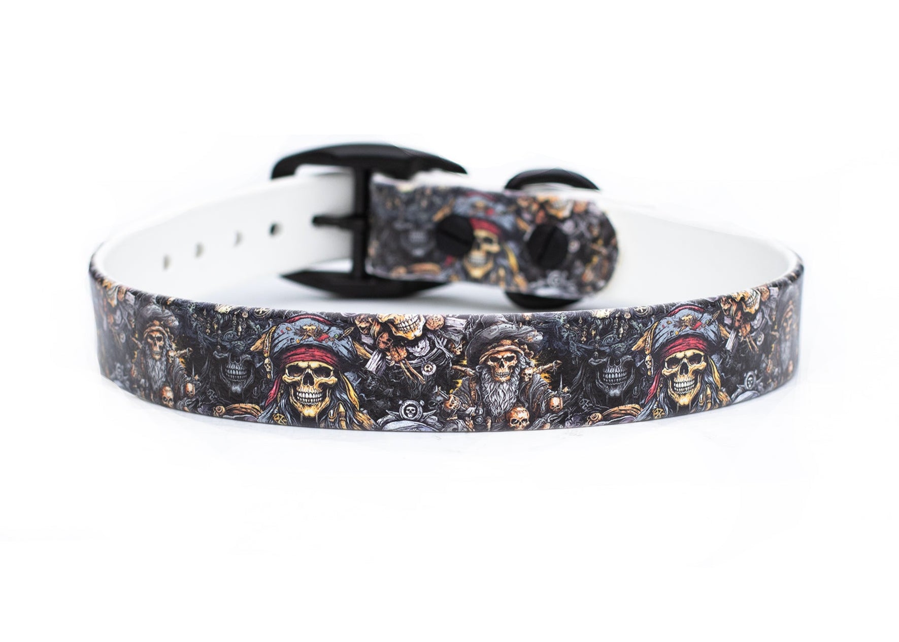 Pirates Patterned BioThane® Collar | Waterproof Dog Gear | SeaFlower Co ...