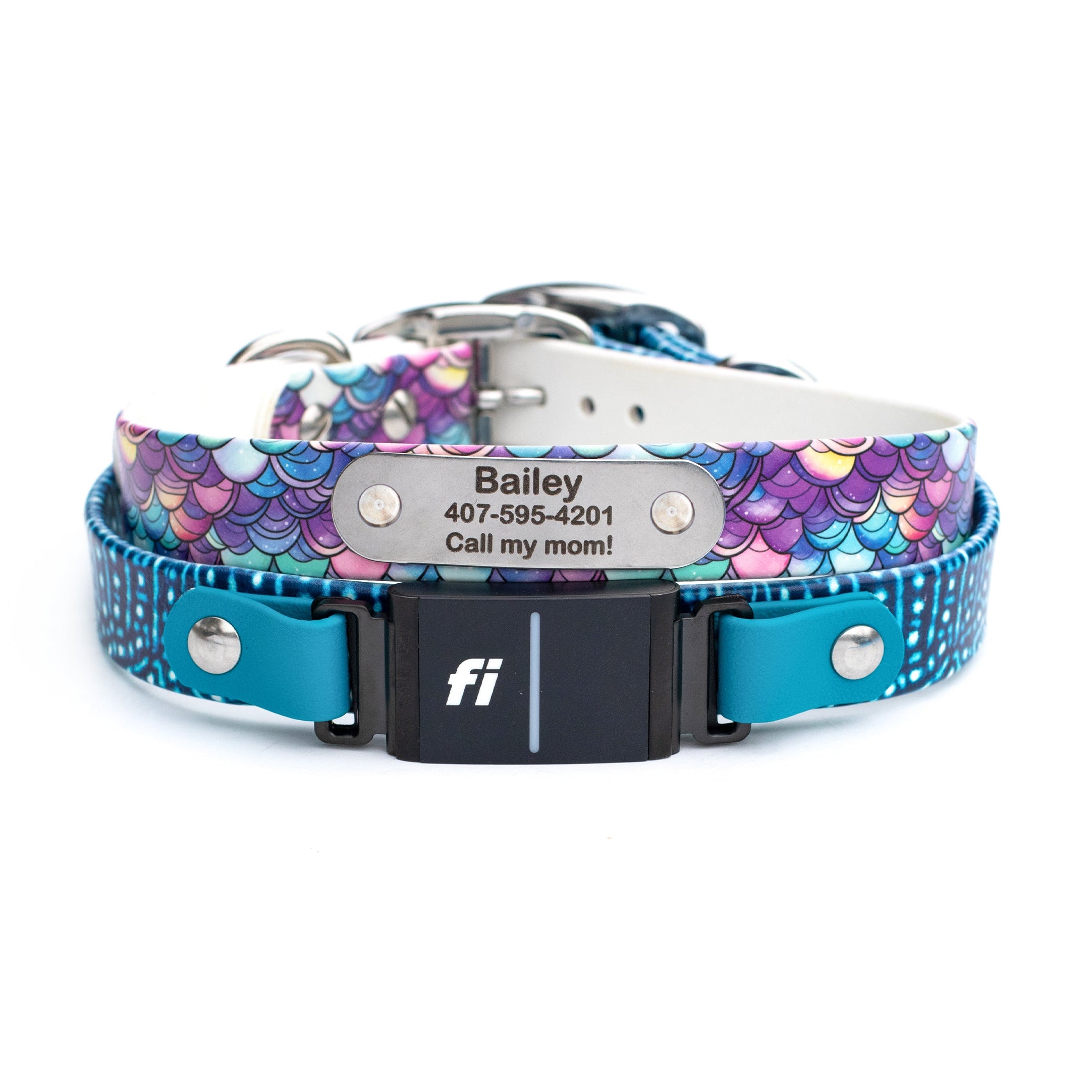 Fi Compatible Waterproof 3/4" & 1" Over The Band BioThane Collars ...